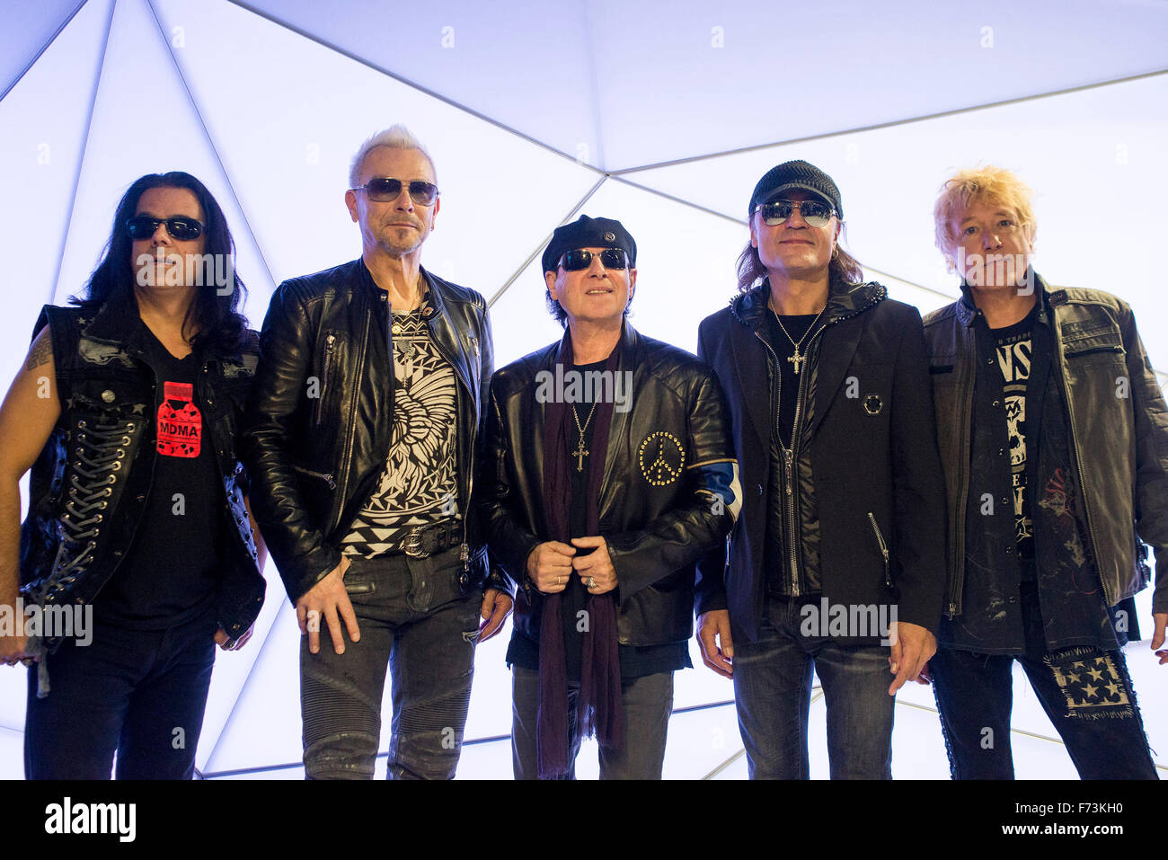 Paris, France. 24th Nov, 2015. German rock band "Scorpions" give a ...