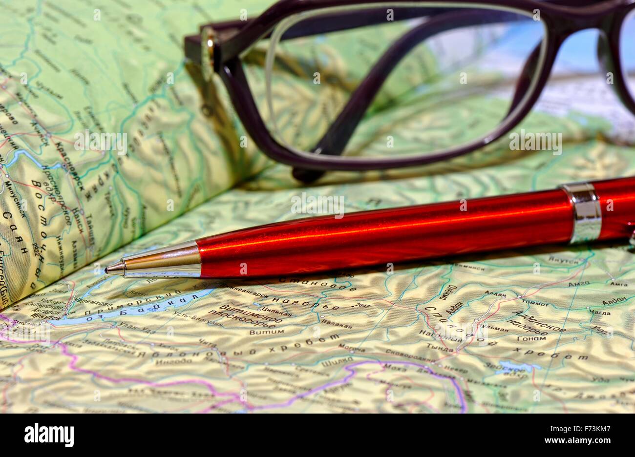 Reference geographical study map hi-res stock photography and images ...