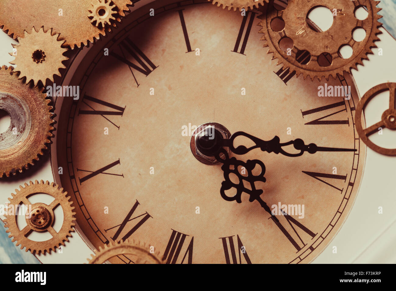 The vintage clock Stock Photo - Alamy
