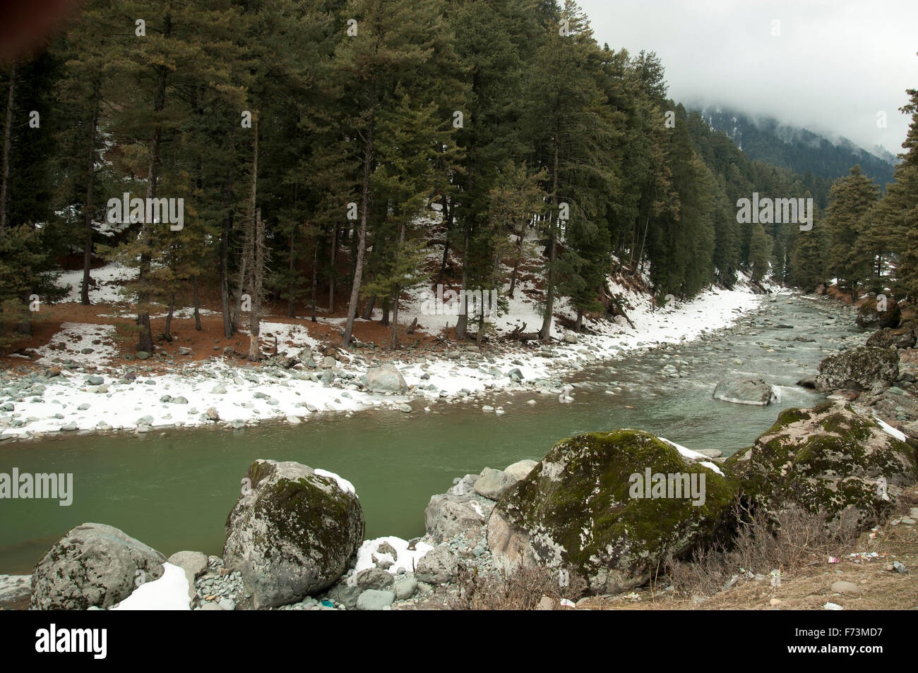 Lidder river, pahalgam, kashmir, india, asia Stock Photo - Alamy