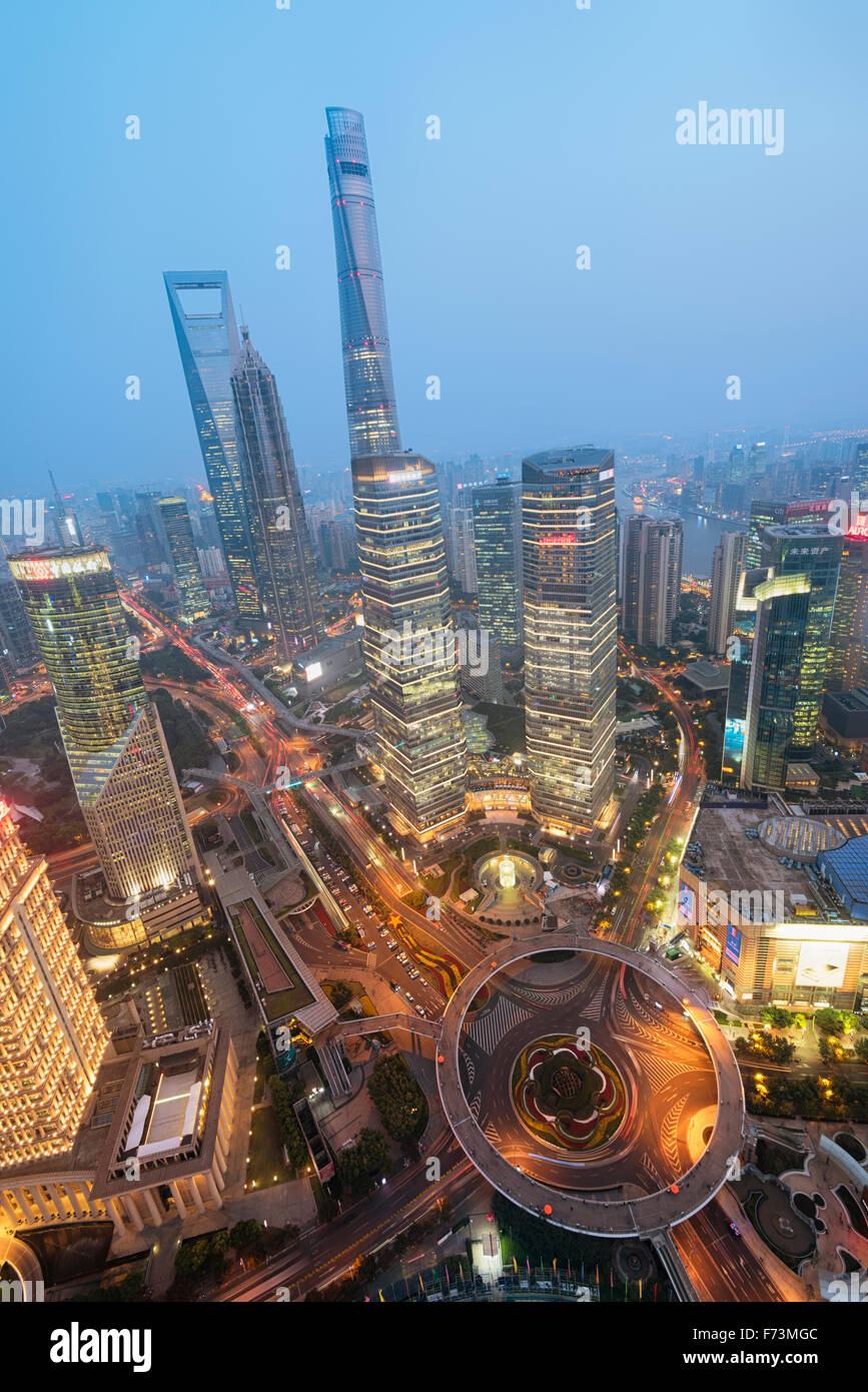 View of Lujiazui district in Shanghai Stock Photo - Alamy