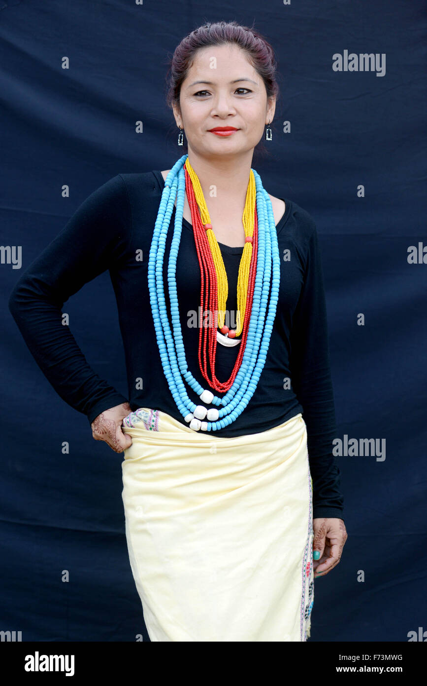 Nyishi tribe woman, arunachal pradesh, india, asia, mr#786 Stock Photo ...