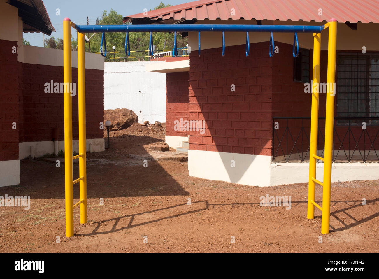 Climbing frame, children playground, cottage, velneshwar, maharashtra ...