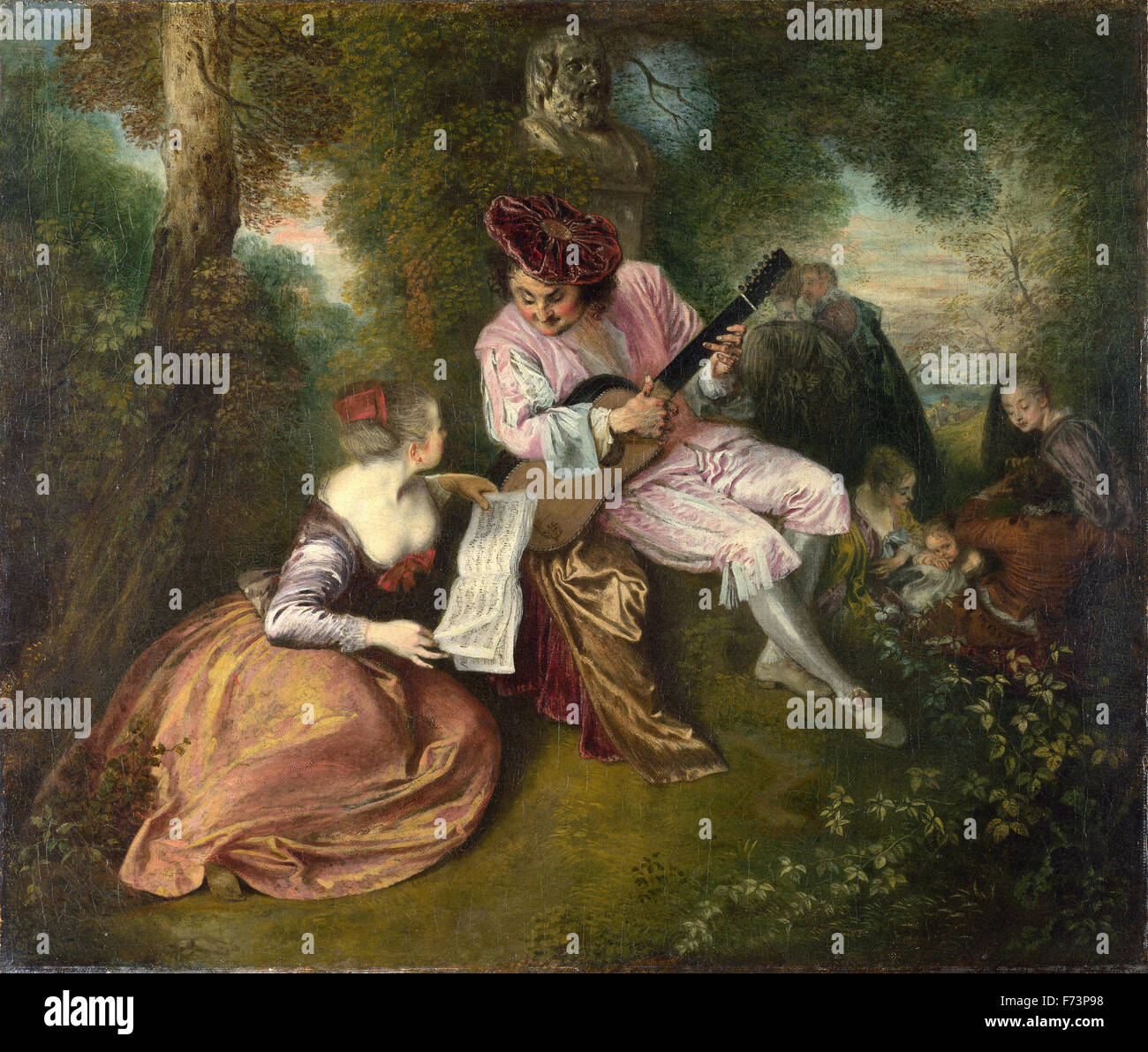 Jean-Antoine Watteau - The Scale of LoveThe SThe Scale of LoveThe Scale ...