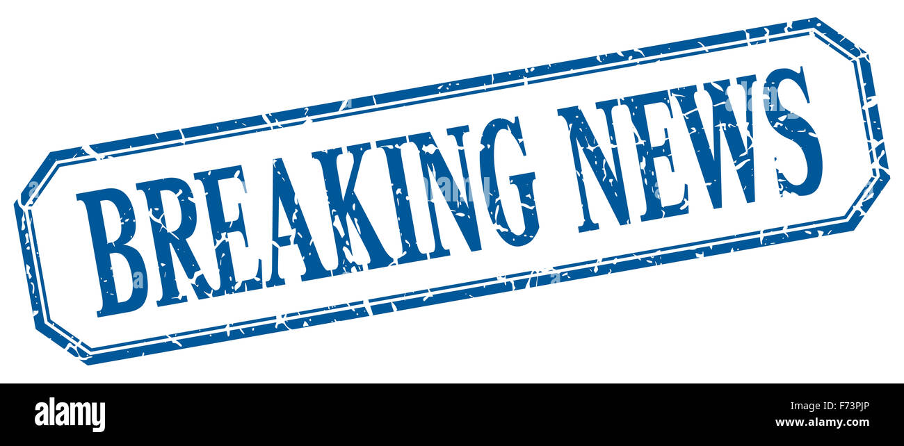 Breaking news square stamp hi-res stock photography and images - Alamy