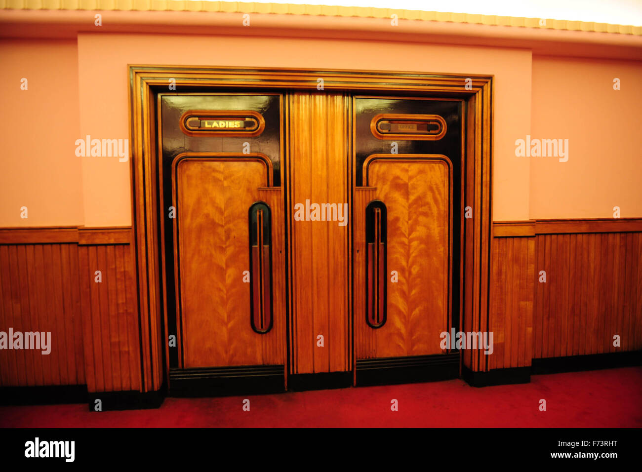 Art Deco doors, Liberty Cinema, Movie theater, Art Deco, Marine Lines ...