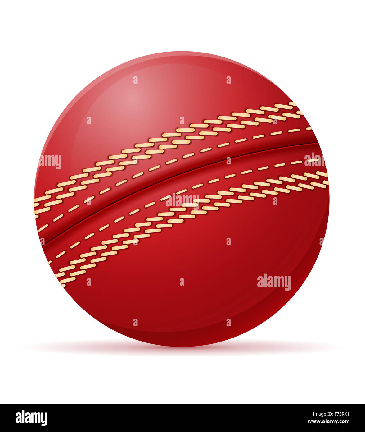 cricket ball illustration isolated on white background Stock Photo - Alamy