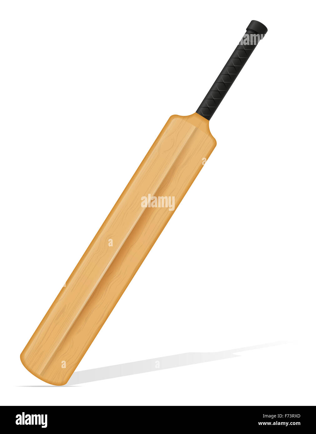cricket bat illustration isolated on white background Stock Photo - Alamy