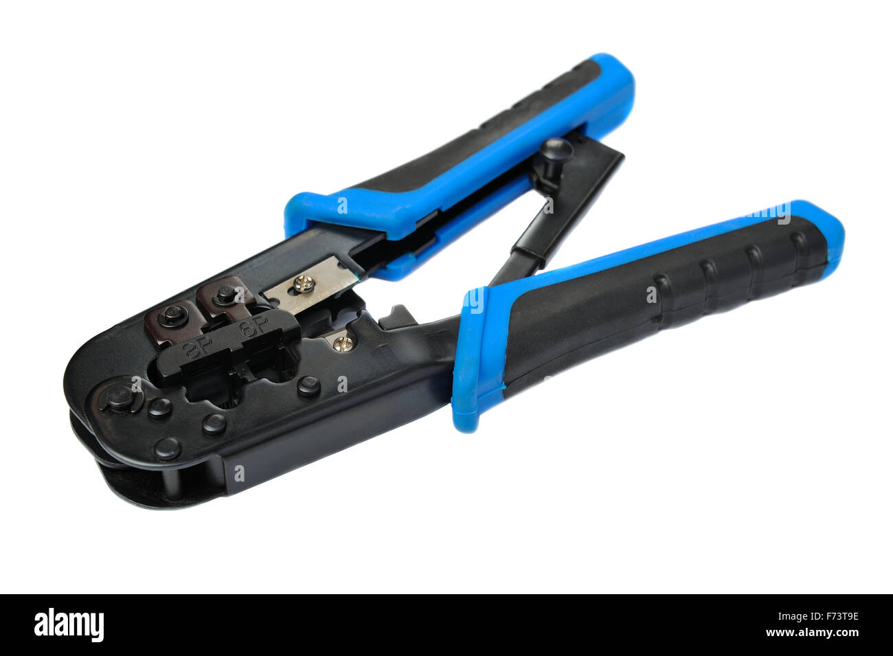 Crimping tool on white background Stock Photo - Alamy