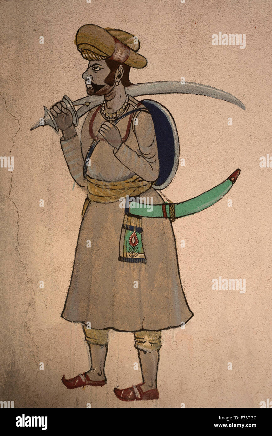 Indian Soldier With Sword
