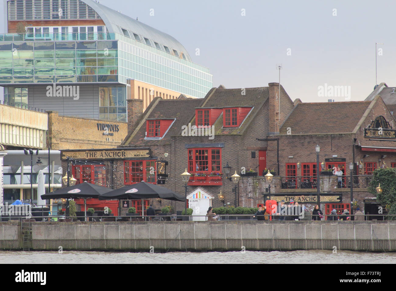The Anchor pub on the Southbank Stock Photo - Alamy
