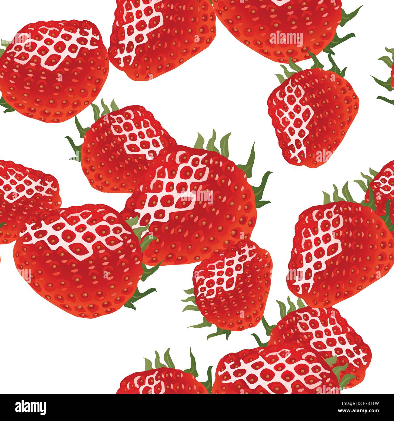 Seamless pattern with strawberry Stock Vector Image & Art - Alamy