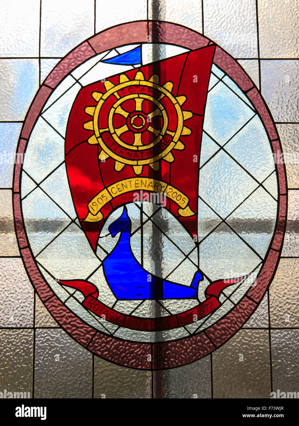 Stained glass windows town hall hi-res stock photography and images - Alamy