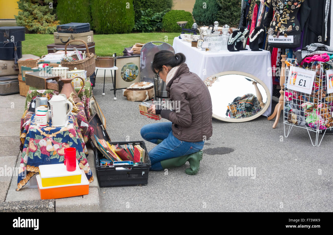 Oxfam stall thrift festival lingfield hi-res stock photography and ...