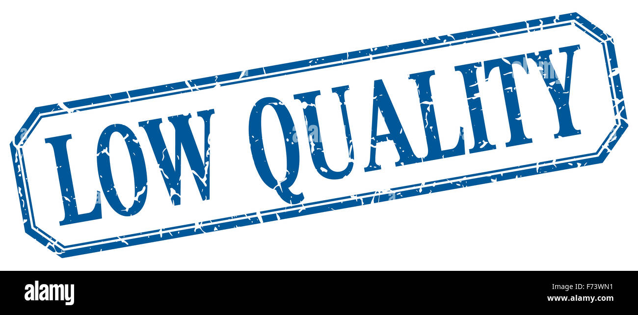 low quality square blue grunge vintage isolated label Stock Photo - Alamy