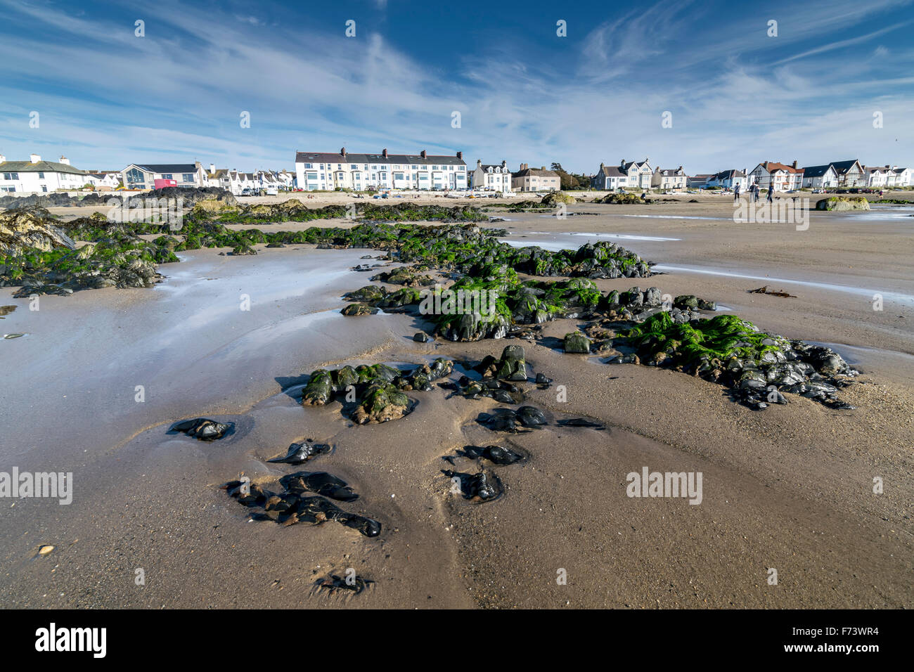 Rhosneigr beach or Traeth Crigyll on Anglesey North Wales Stock Photo ...