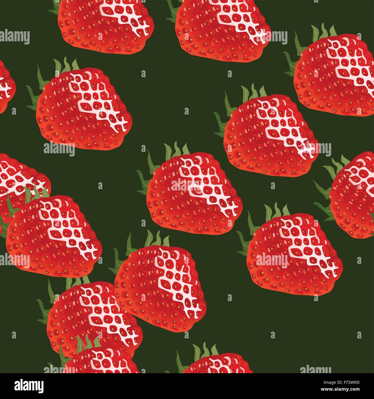 Seamless pattern with strawberry Stock Vector Image & Art - Alamy