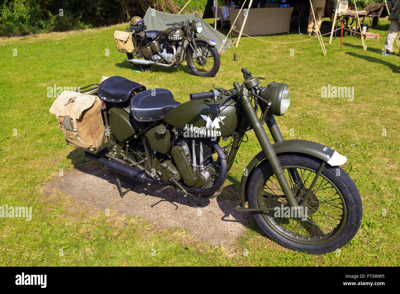 WWII Matchless G3/L Motorcycle Stock Photo - Alamy