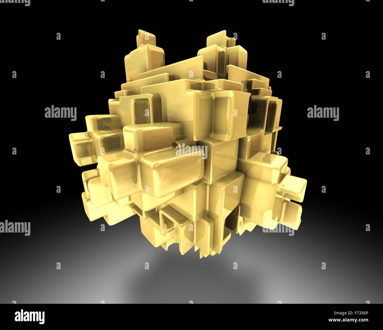 Gold abstract shape Stock Photo - Alamy