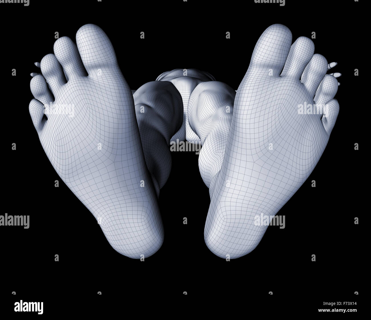 Foot 3d hi-res stock photography and images - Alamy