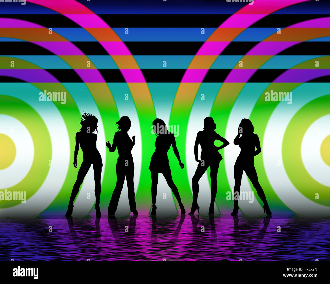 Dance silhouettes hi-res stock photography and images - Alamy