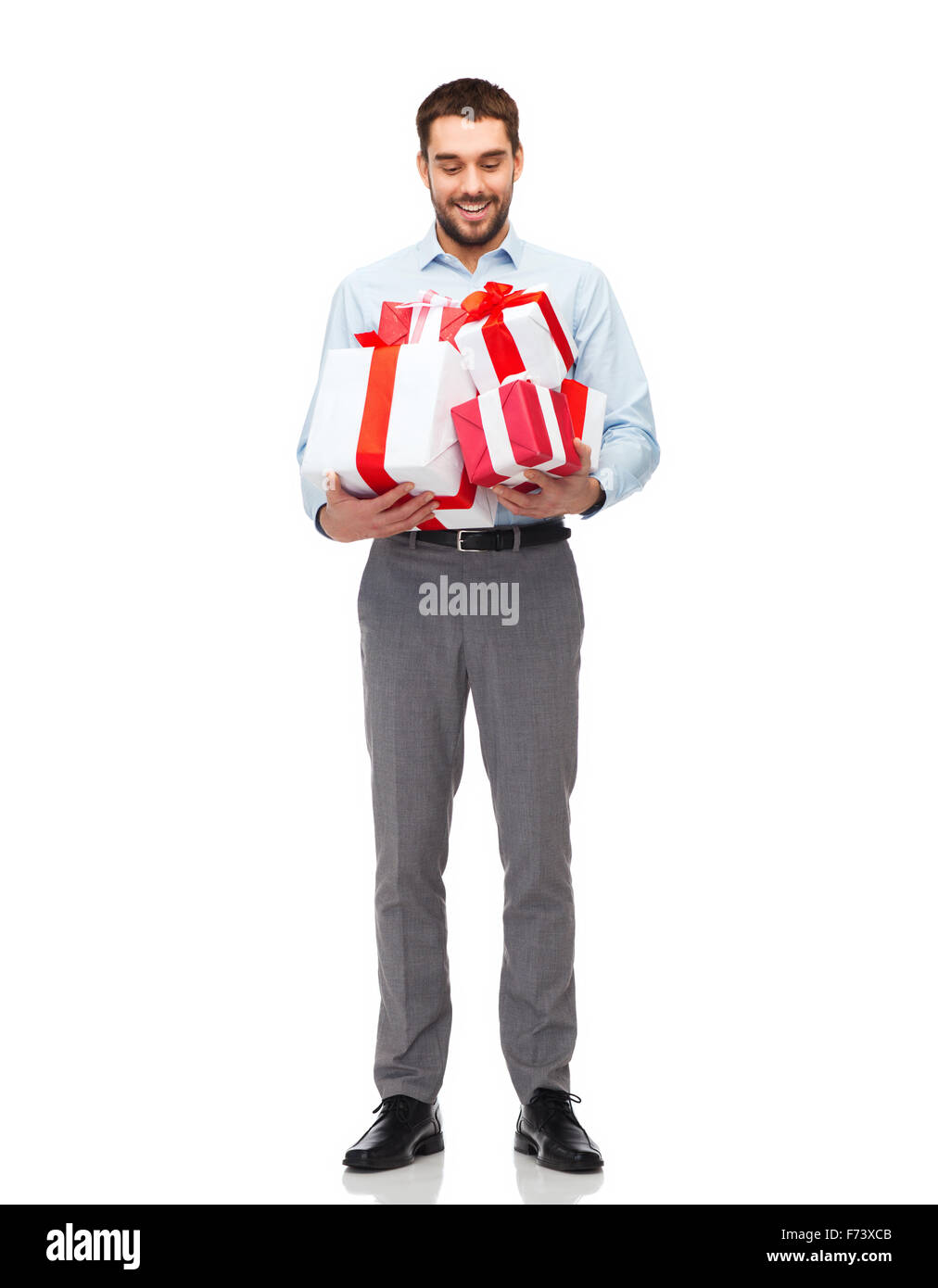 Happy joyful male beard Cut Out Stock Images & Pictures - Alamy