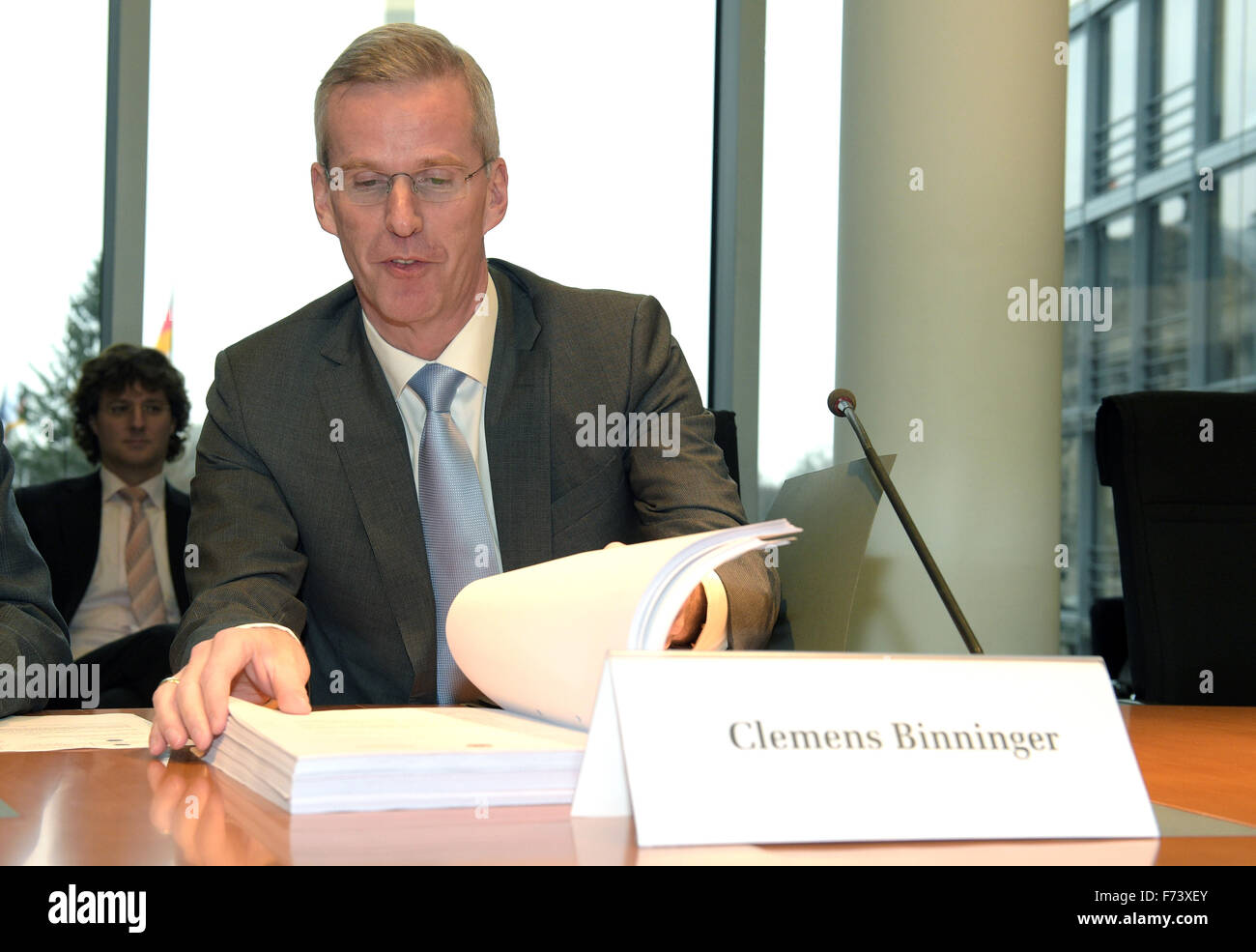 Berlin, Germany. 25th Nov, 2015. Member of Parliament Clemens Binninger ...