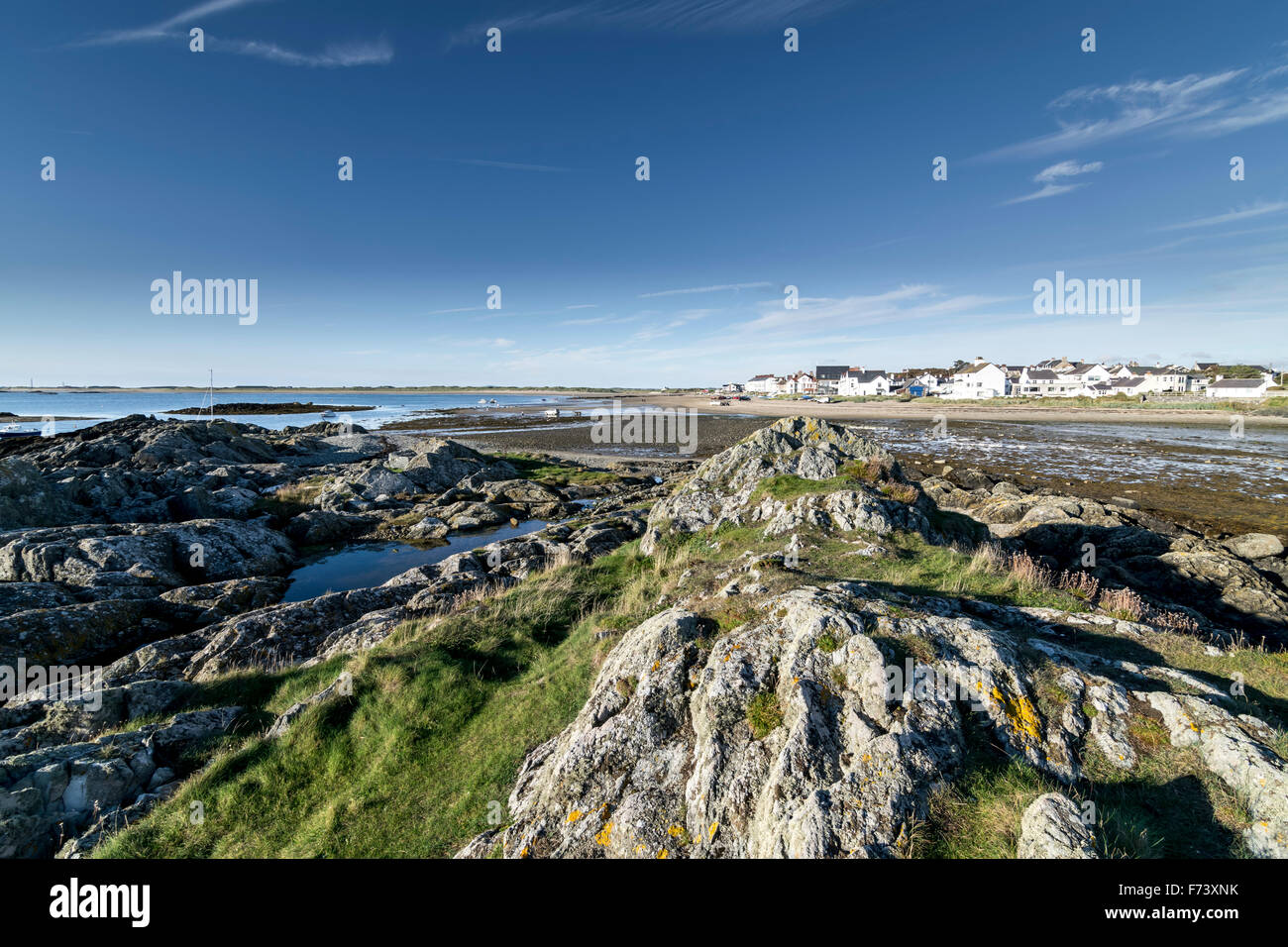 Rhosneigr beach or Traeth Crigyll on Anglesey North Wales Stock Photo ...