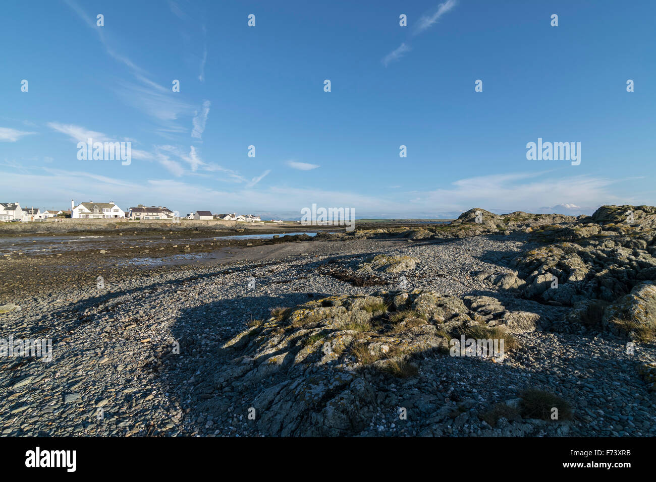 Rhosneigr beach or Traeth Crigyll on Anglesey North Wales Stock Photo ...