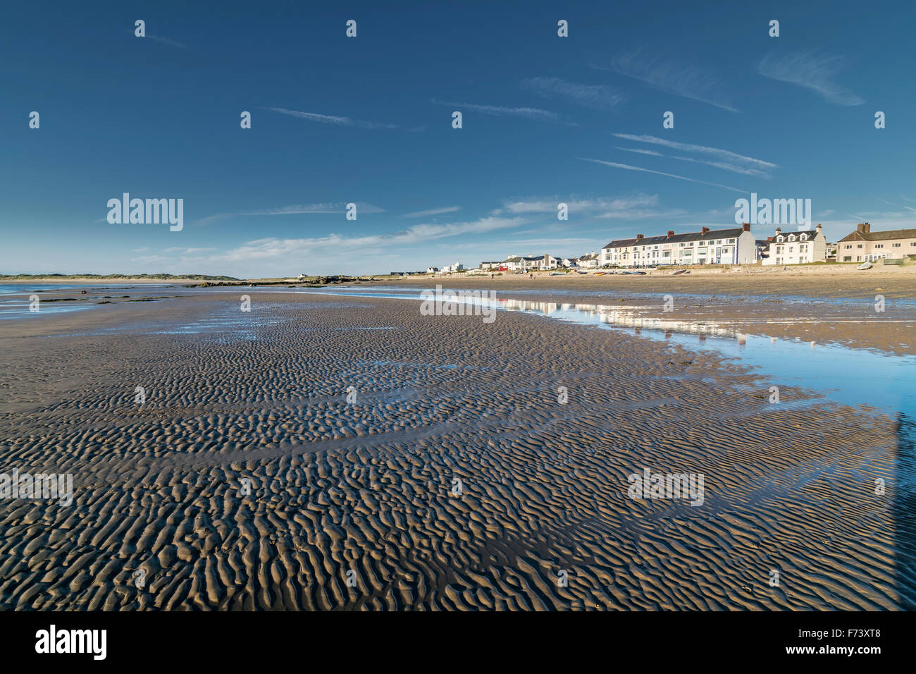 Rhosneigr beach or Traeth Crigyll on Anglesey North Wales Stock Photo ...