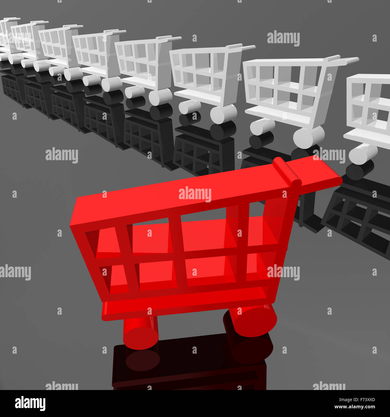 Steel grocery cart hi-res stock photography and images - Alamy