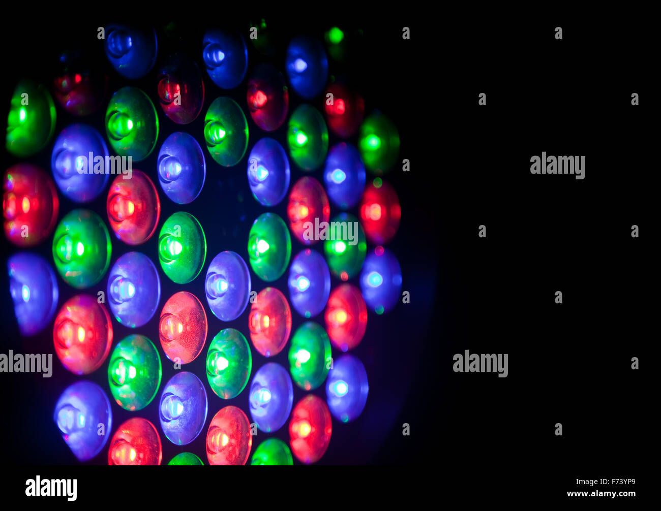 Closed flat stage lights and spotlights Stock Photo - Alamy