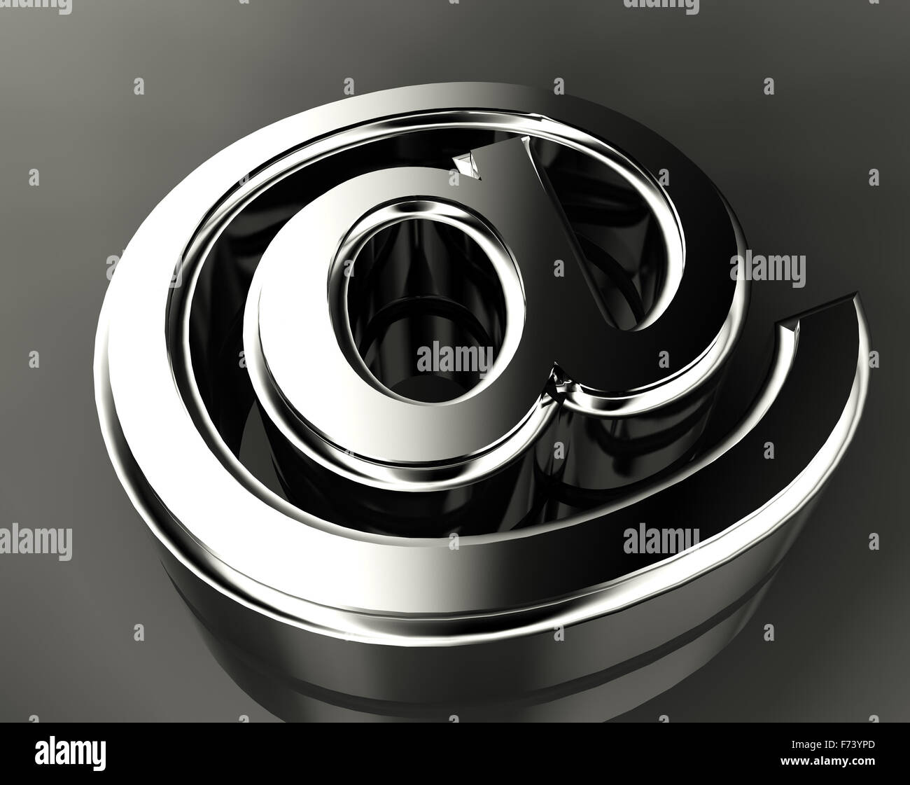 3d image of metal at symbol Stock Photo - Alamy