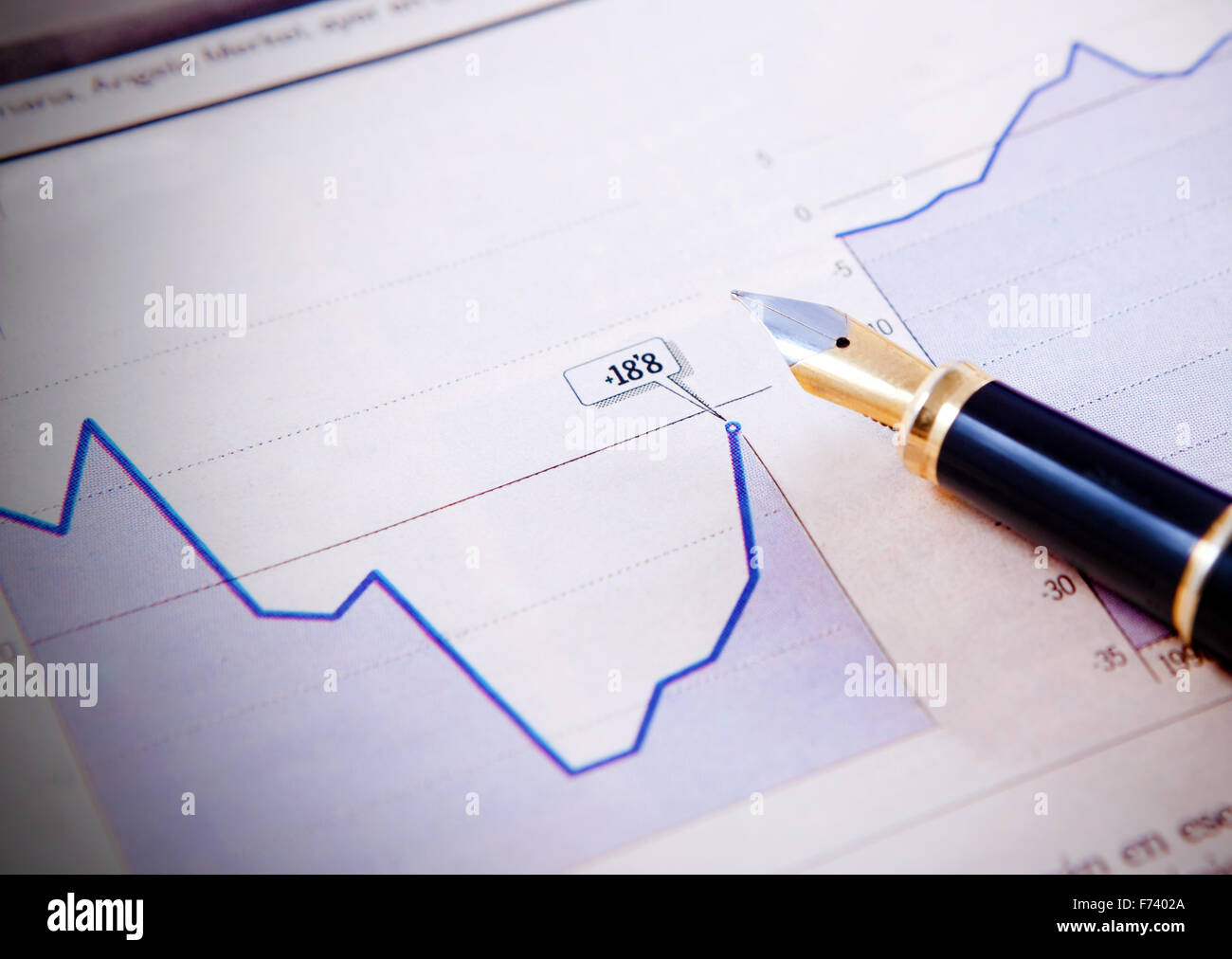 Graphics and statistics.Financial and economic concept Stock Photo - Alamy