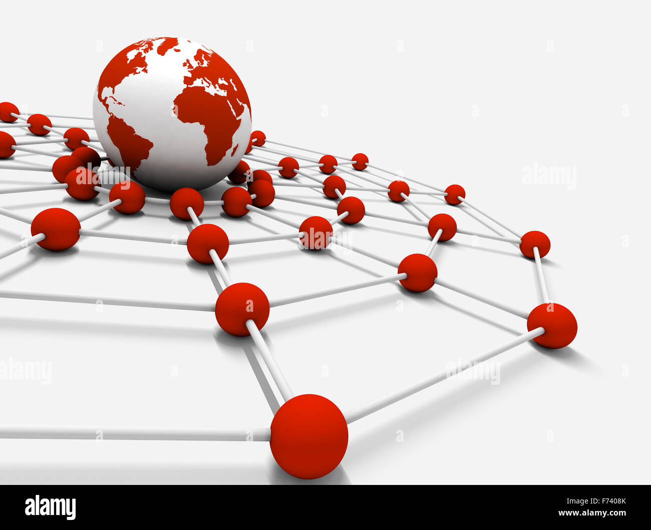 Network world map hi-res stock photography and images - Alamy