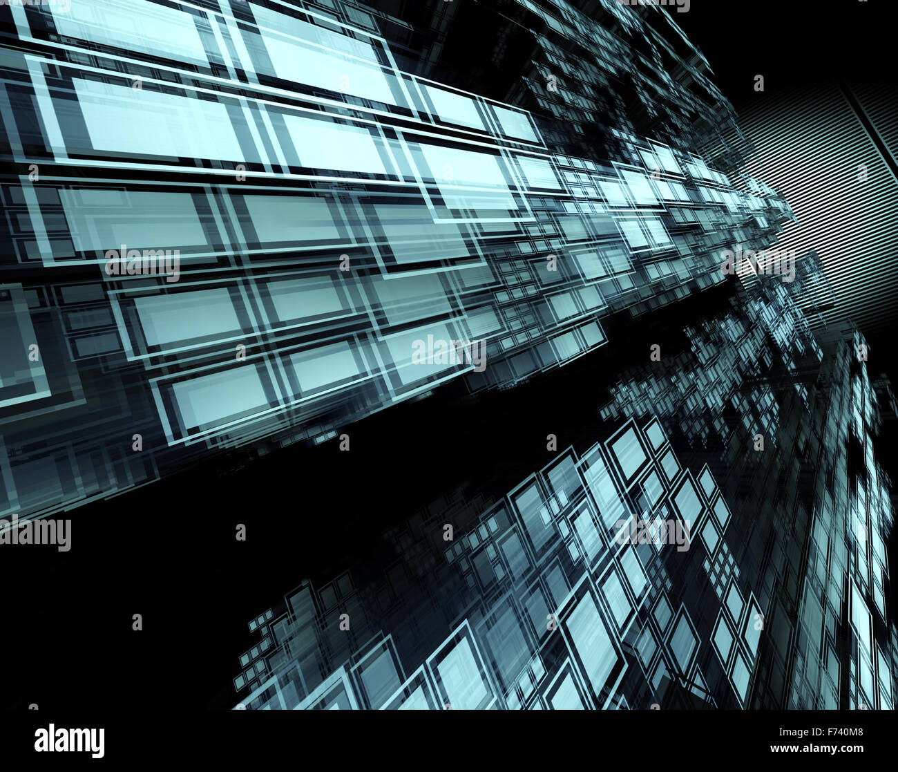 3d abstract technology background and squares Stock Photo - Alamy