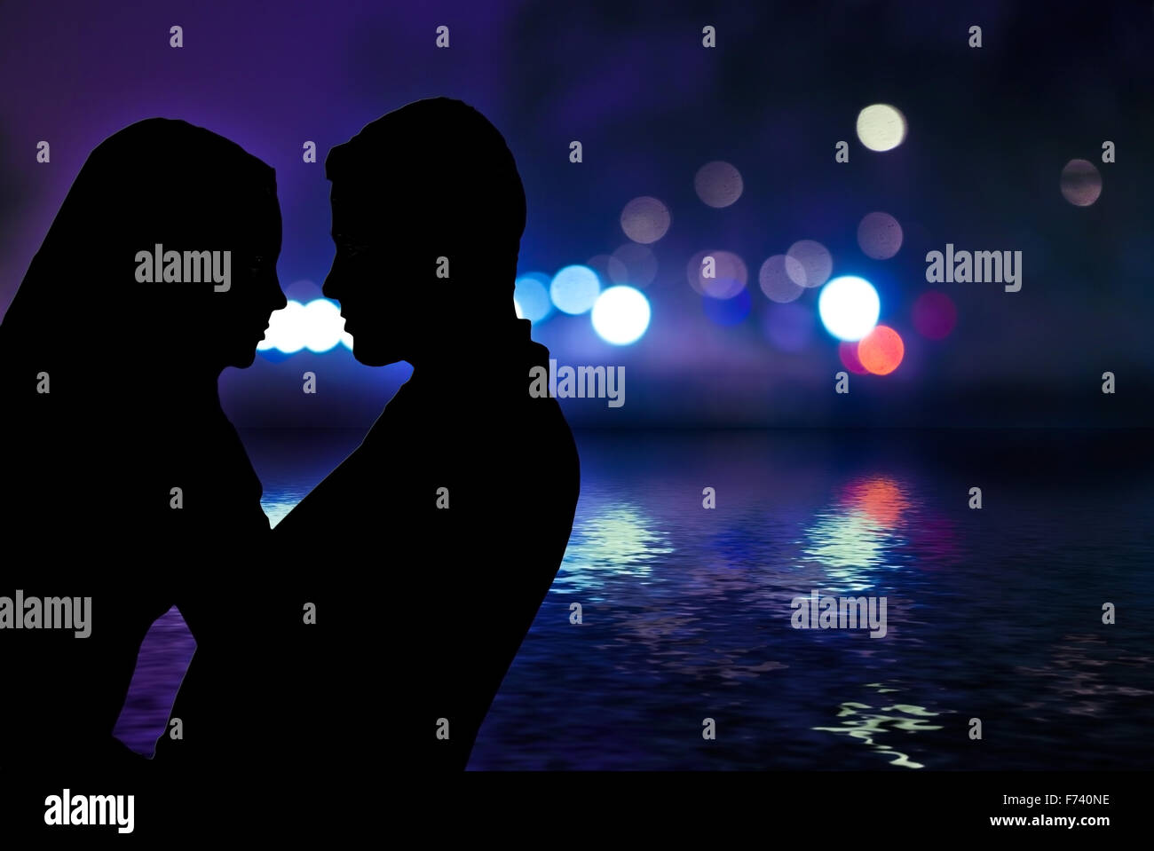 Wedding couple shadow hi-res stock photography and images - Alamy