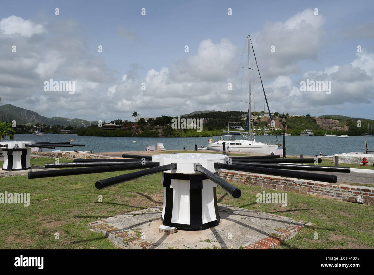 Nelson Dockyard part of the Nelsons dockyard national park in Antigua ...