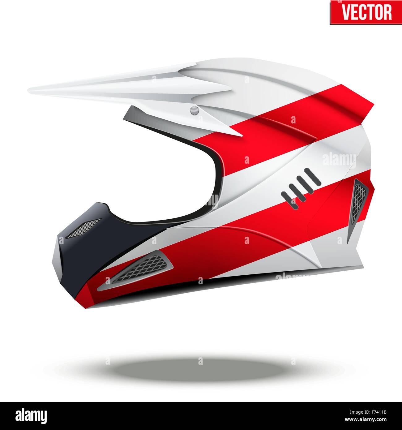 Original Motorcycle Helmets with flag. Extreme enduro motocross style ...