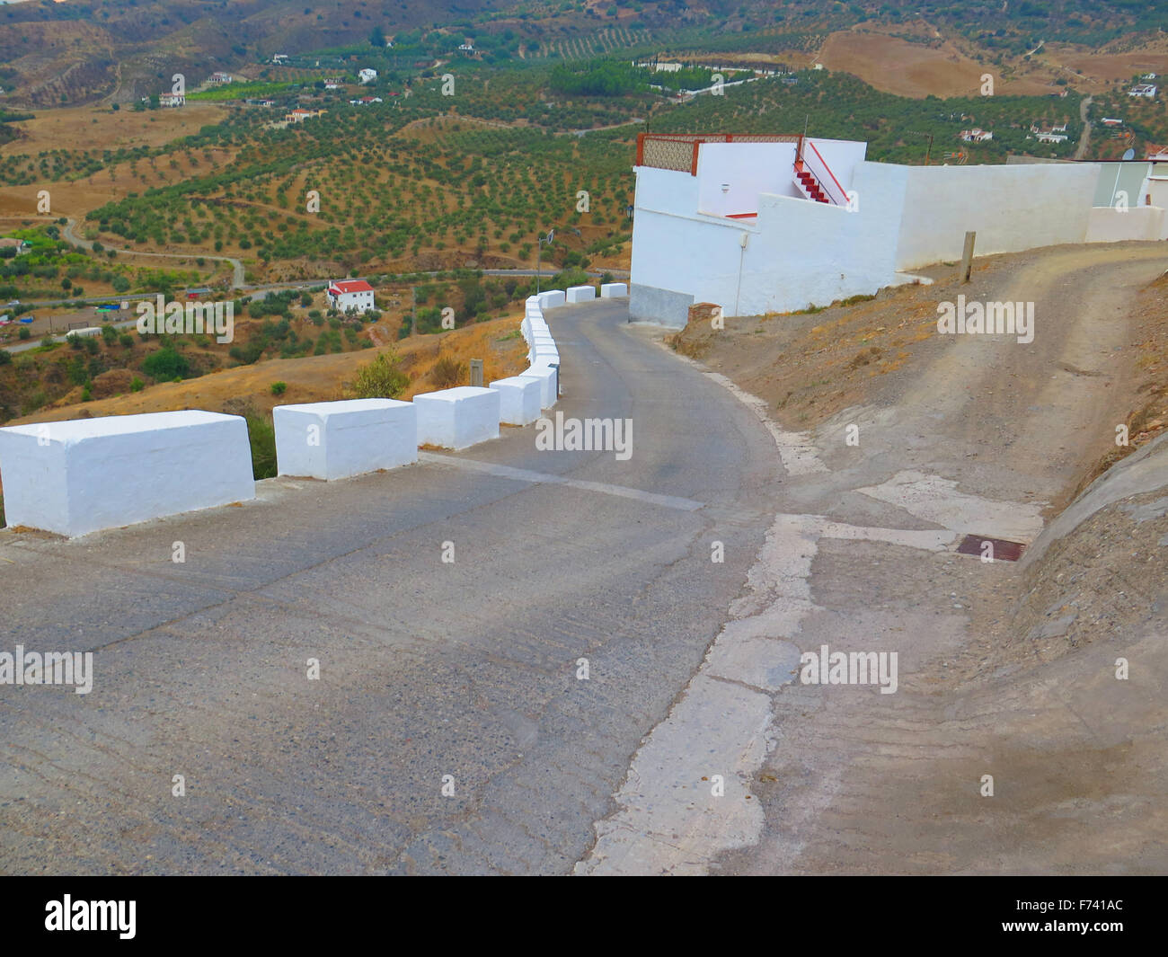 Border road blocks hi-res stock photography and images - Alamy