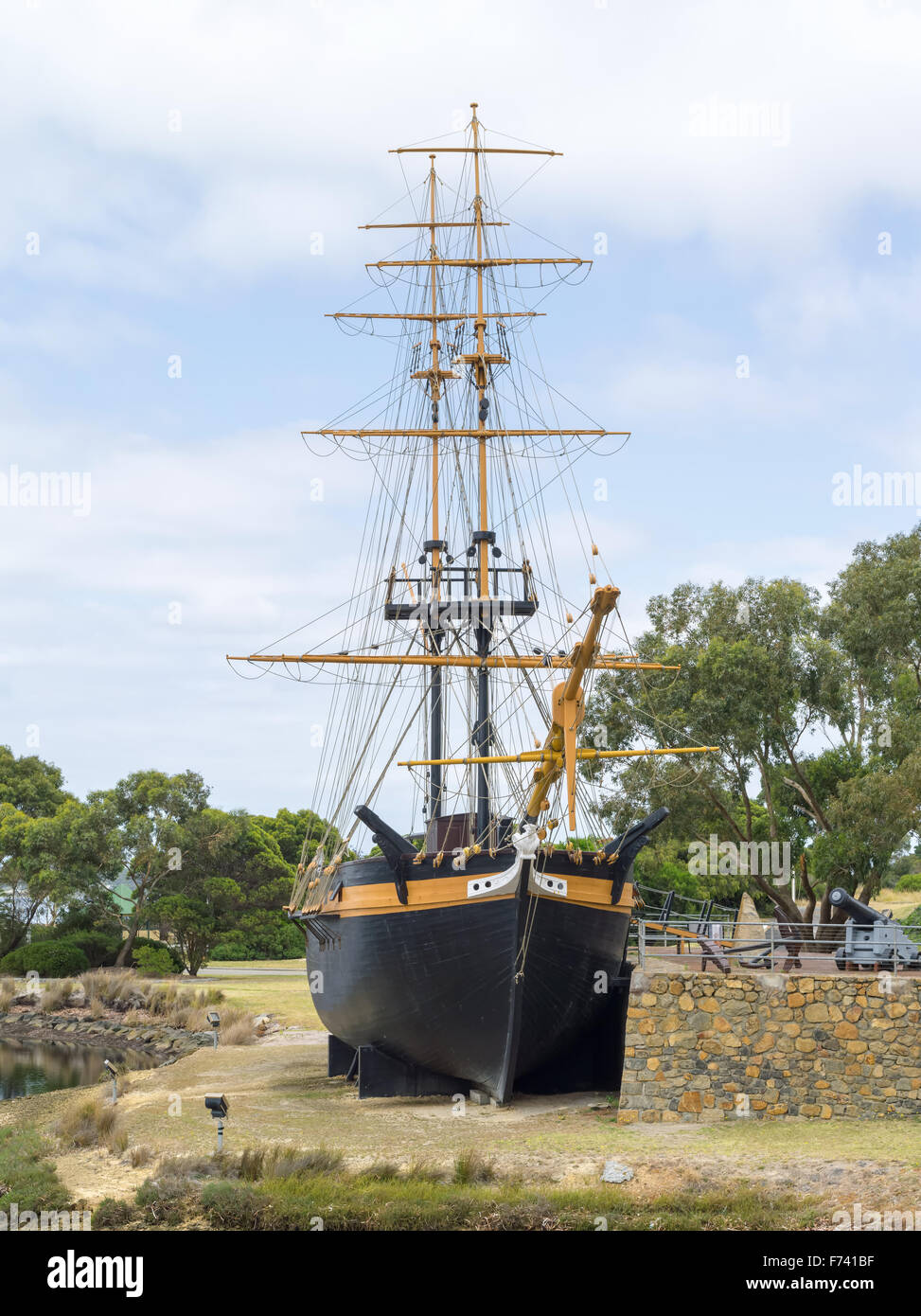 Amity Replica In Albany Western Australia Brig Replica Stock Photo - Alamy