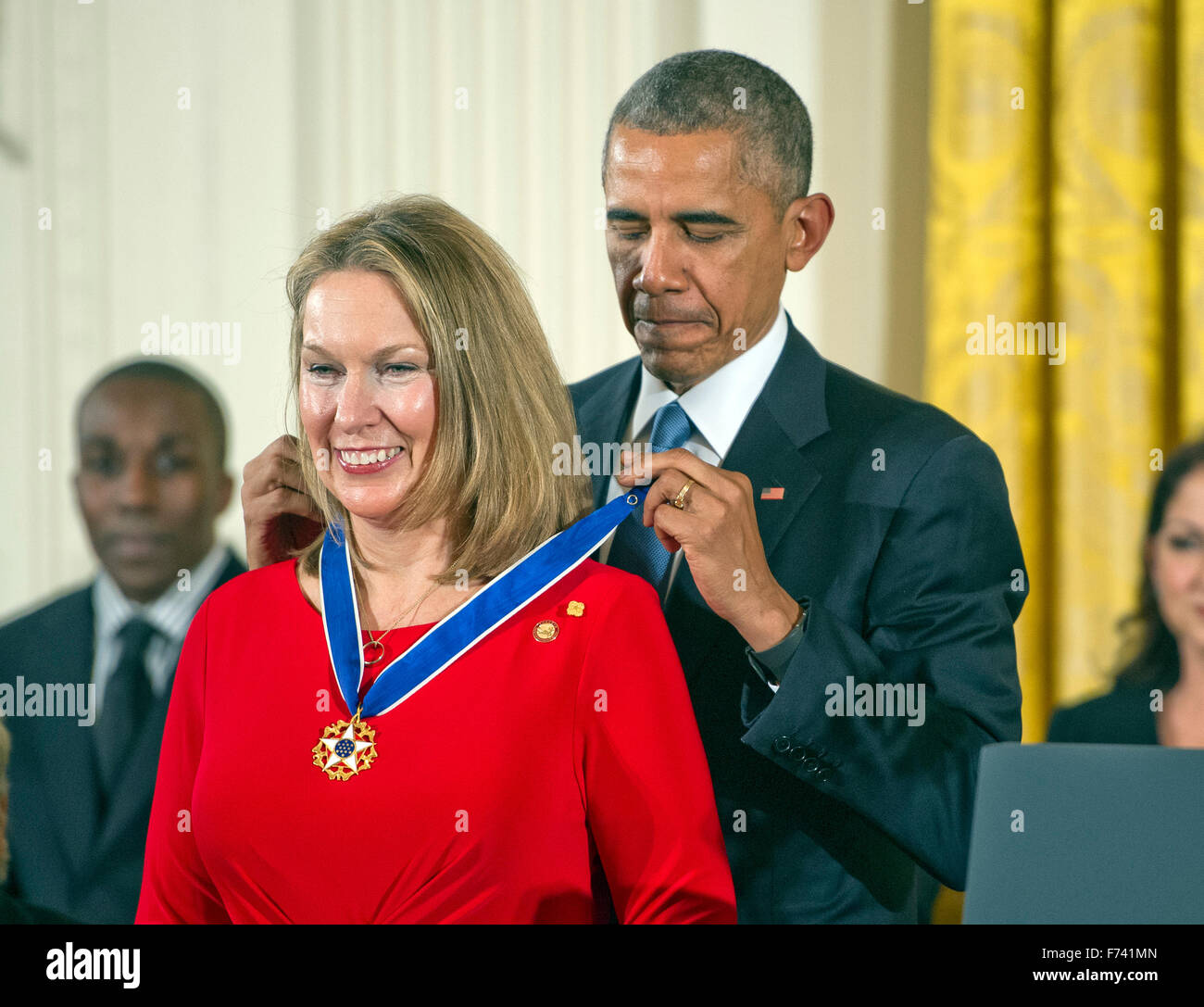 Bonnie Carroll receives the Presidential Medal of Freedom from United ...