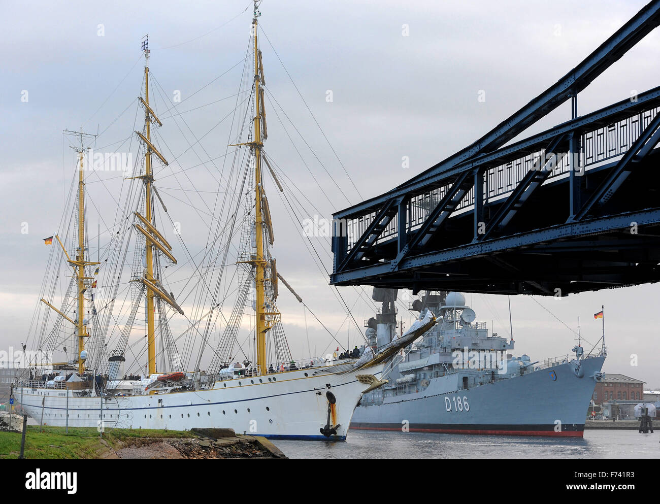The German naval sail training ship, the barque 'Gorch Fock, ' returns ...