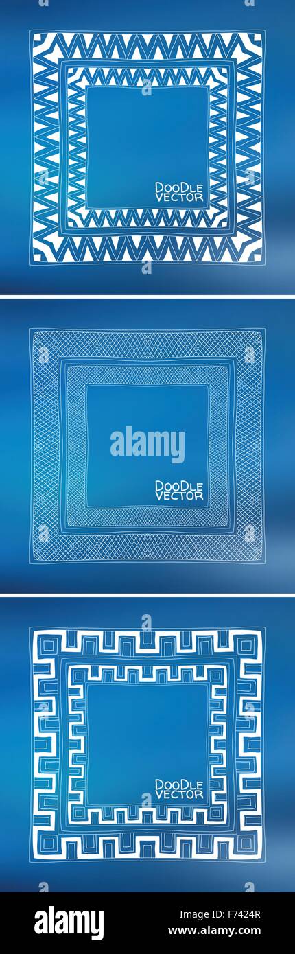 Hand Drawn Doodle Border Frames Stock Vector Image & Art - Alamy