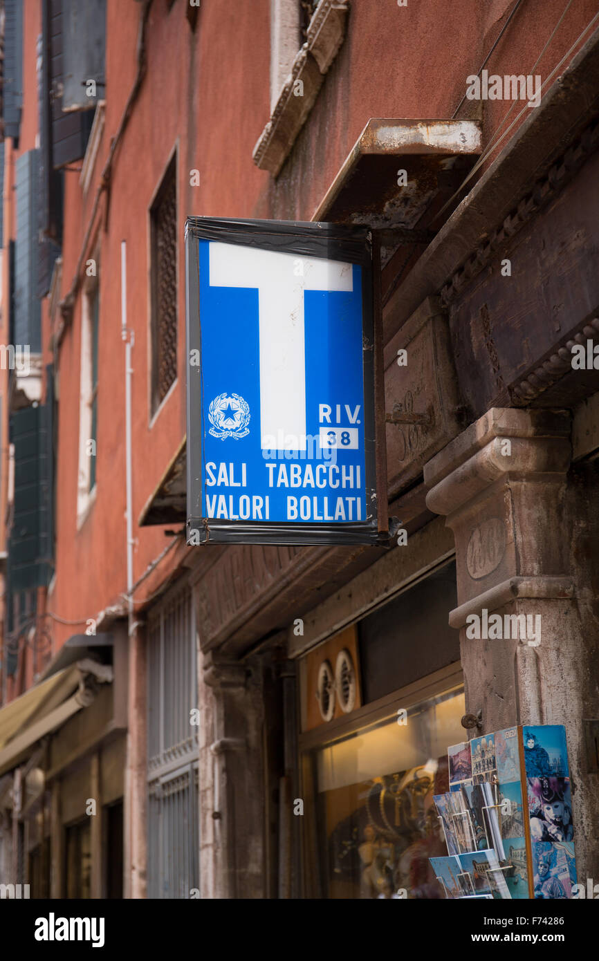 A Tabacchi shop sign Stock Photo - Alamy