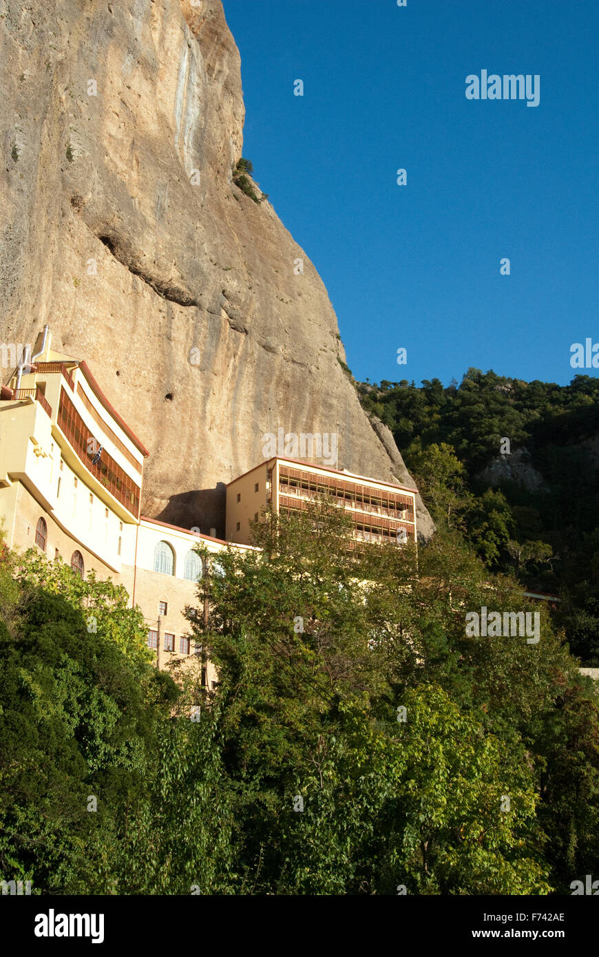 Mega Spileo monastery Peloponnesus Peloponnese Greece Europe Kalavrita ...
