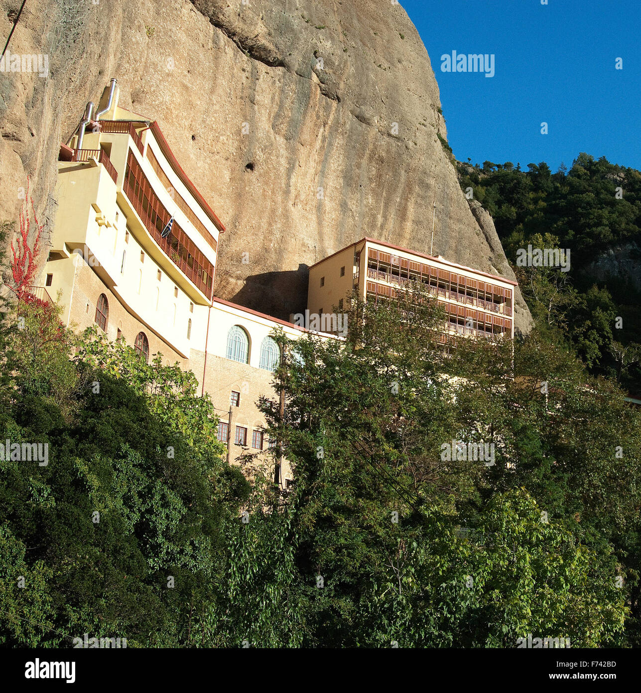 Mega Spileo monastery Peloponnesus Peloponnese Greece Europe Kalavrita ...