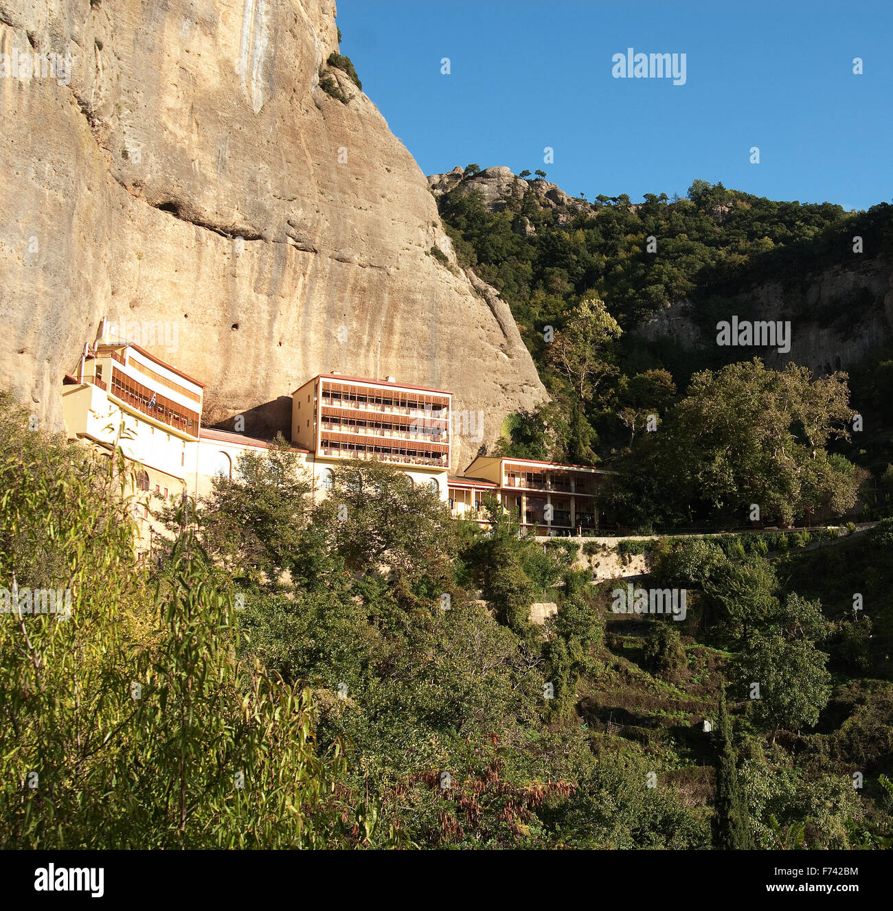Mega Spileo monastery Peloponnesus Peloponnese Greece Europe Kalavrita ...