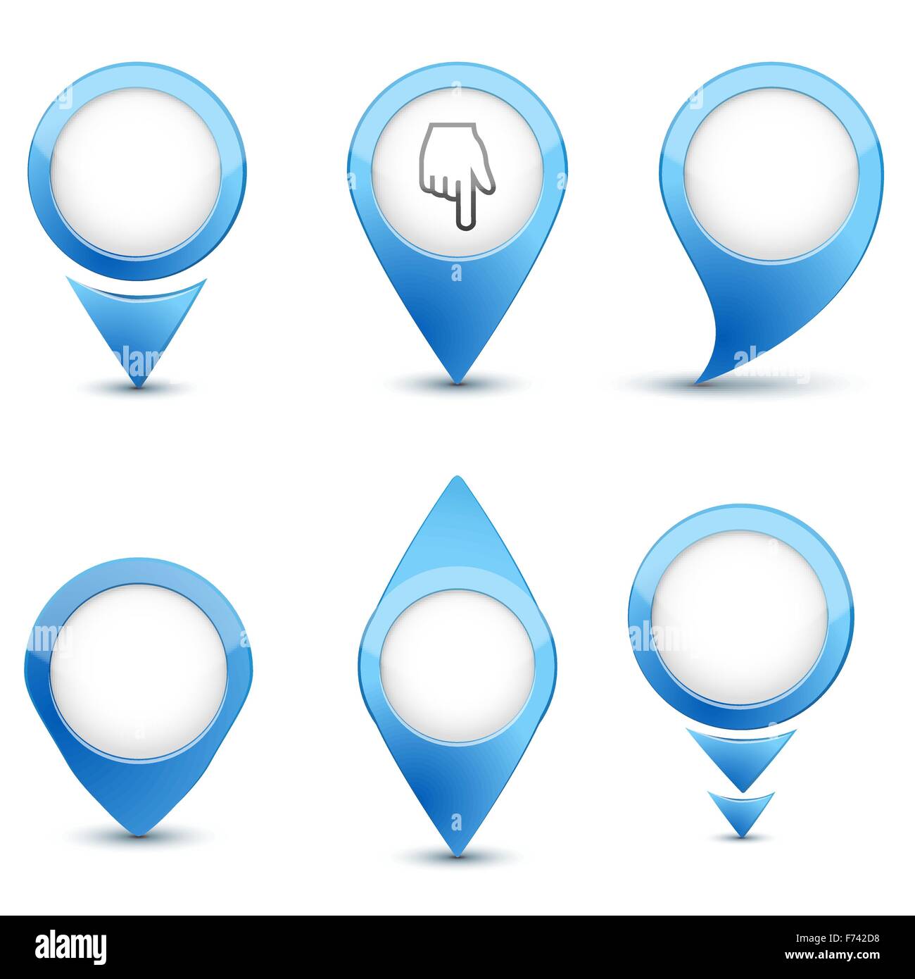 Set of map mark icons Stock Vector Image & Art - Alamy