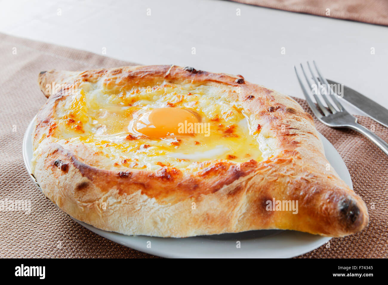 Khachapuri with egg hi-res stock photography and images - Alamy